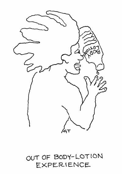 Out of body lotion experience cartoon.GT.400 - Gerry Maguire Thompson