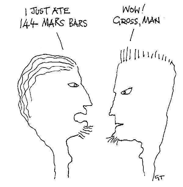 Humorous cartoons by author Gerry Maguire Thompson